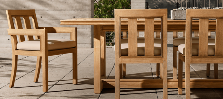 Rh teak outdoor furniture store
