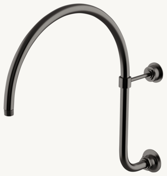 Waterworks Henry 20" Wall-Mounted Gooseneck Shower Arm | RH