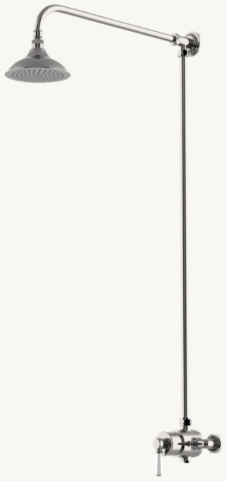 Waterworks Highgate Exposed Thermostatic System With 6" Shower Rose And ...
