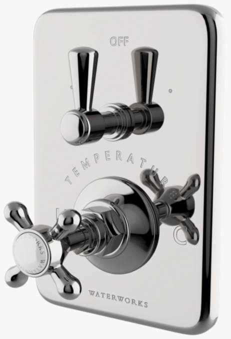 Waterworks Highgate Integrated Thermostatic And Diverter Trim With ...