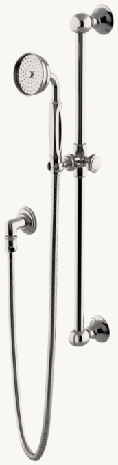 Waterworks Julia Handshower On Bar With Metal Handle | RH
