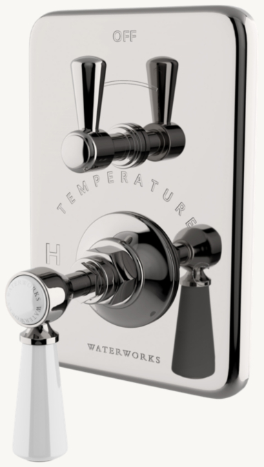 Waterworks Highgate Integrated Thermostatic And Volume-Control Trim ...