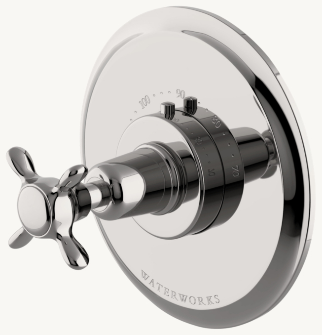 Waterworks Easton Classic Thermostatic Control Valve Trim With Metal ...