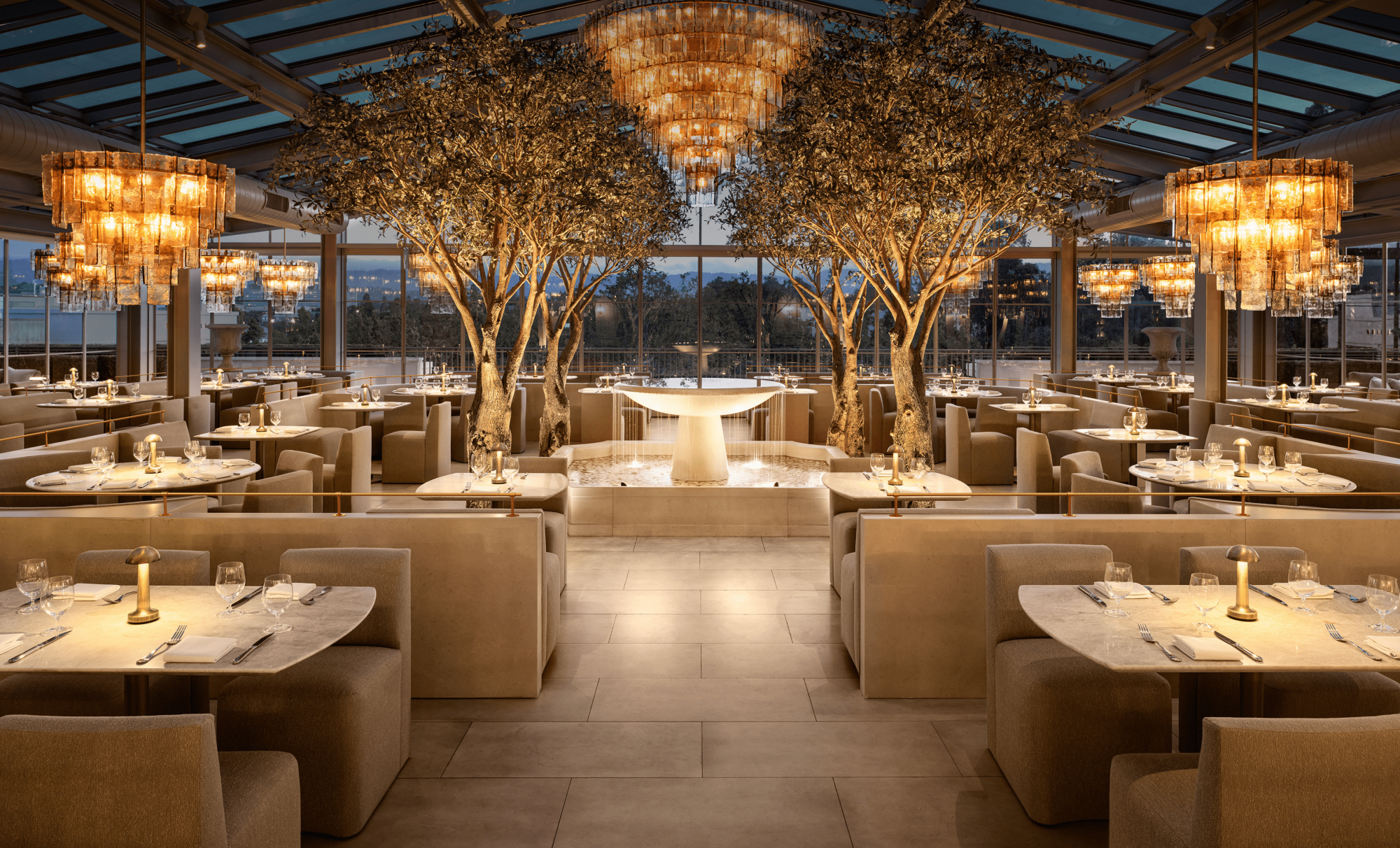 The RH Rooftop Restaurant at RH Palo Alto