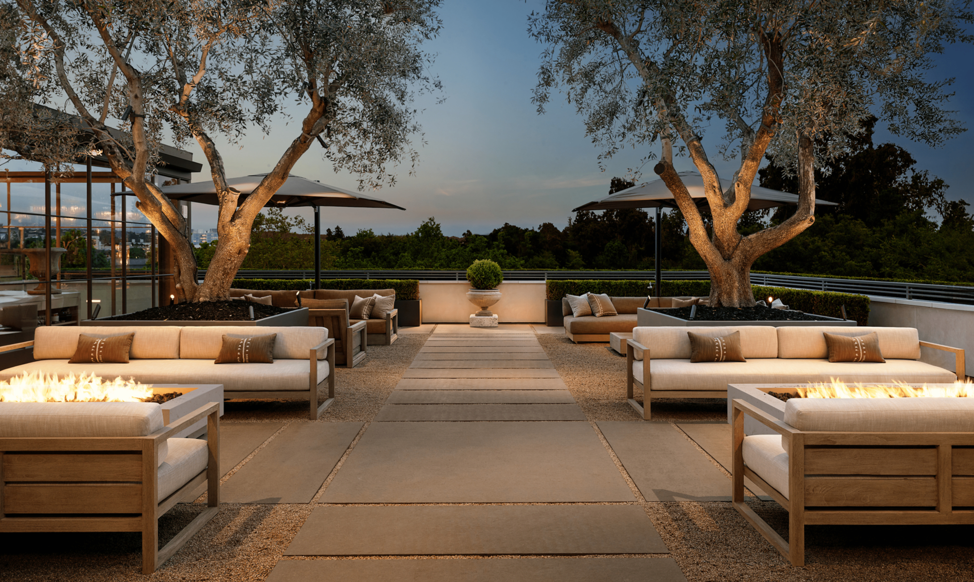 The RH Rooftop Restaurant at RH Palo Alto