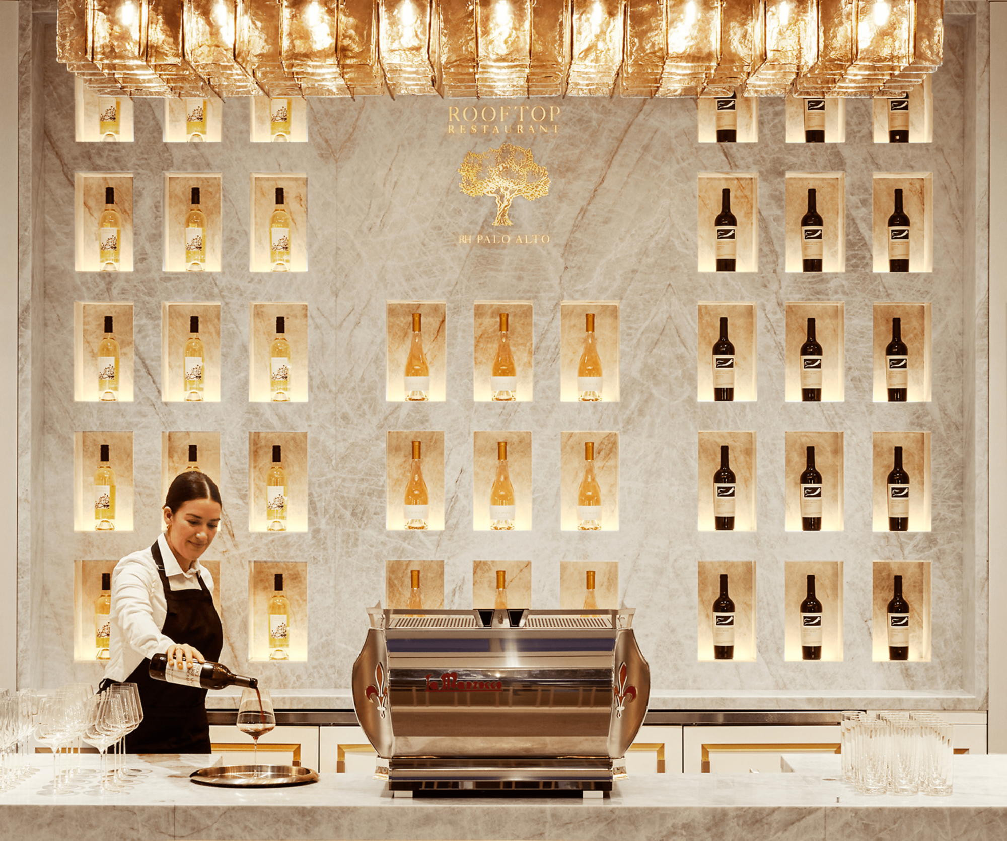 The RH Rooftop Restaurant at RH Palo Alto