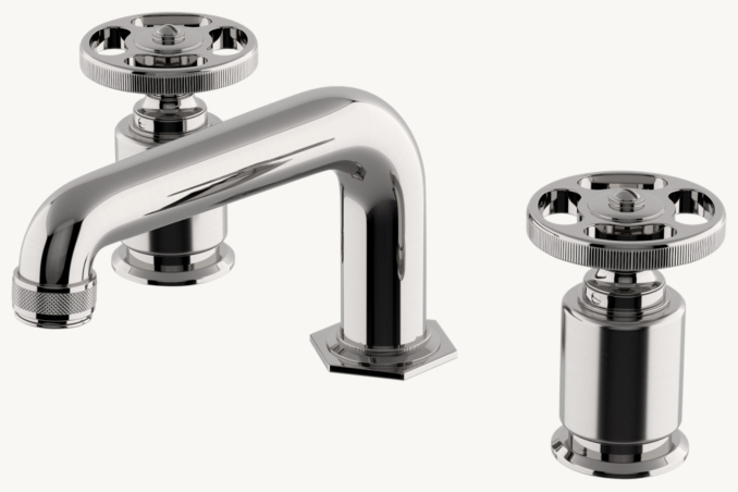 Waterworks R.W. Atlas Low-Profile Three-Hole Deck-Mounted Lavatory ...