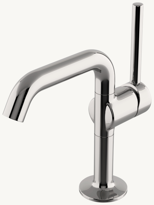 Waterworks .25 One-Hole High-Profile Bar Faucet, Metal Handle | RH