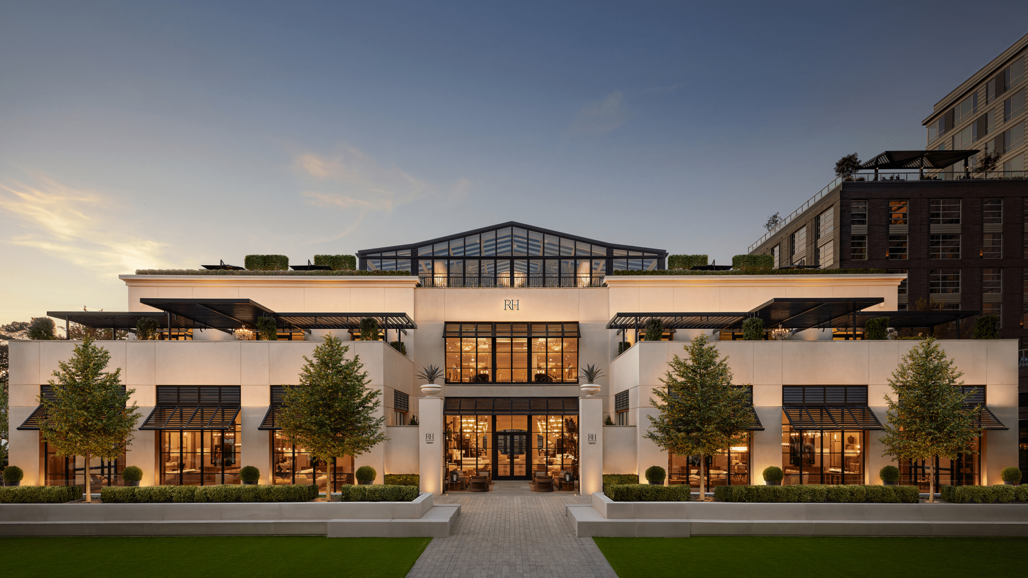 The RH Rooftop Restaurant at RH Raleigh