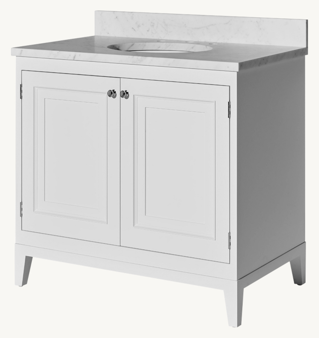 Waterworks Belden Single Vanity With Tapered Legs | RH