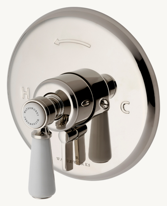 Waterworks Highgate Pressure Balance With Diverter Trim With Porcelain ...
