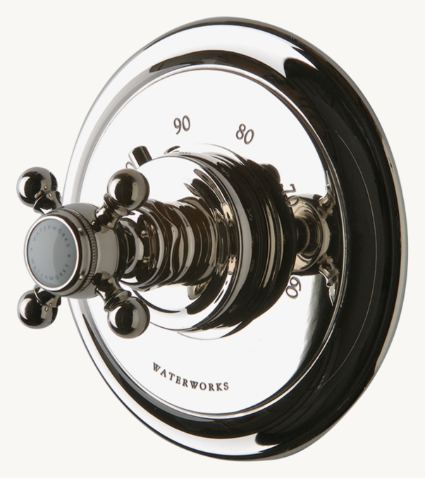 Waterworks Julia Thermostatic Control Valve Trim With Metal Cross ...