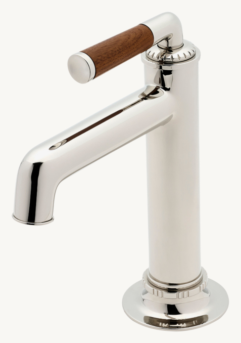 Waterworks Henry Chronos One-Hole Lavatory Faucet With Walnut Lever ...
