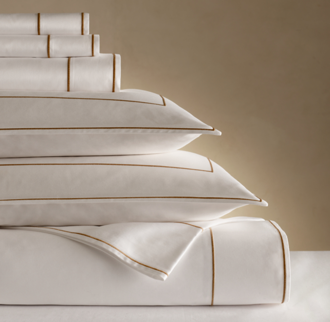 Italian Framed Sateen Bedding Set | RH