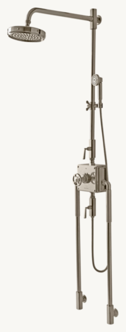 Waterworks R.W. Atlas Exposed Thermostatic System With 8" Shower Rose ...