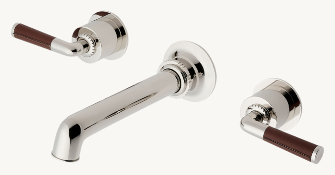 Waterworks Henry Chronos Wall-Mounted Lavatory Faucet With Leather ...