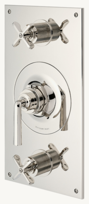 Waterworks Henry Integrated Thermostatic And Dual Volume-Control Trim ...