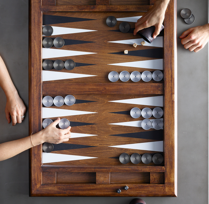 Giant Vintage Backgammon