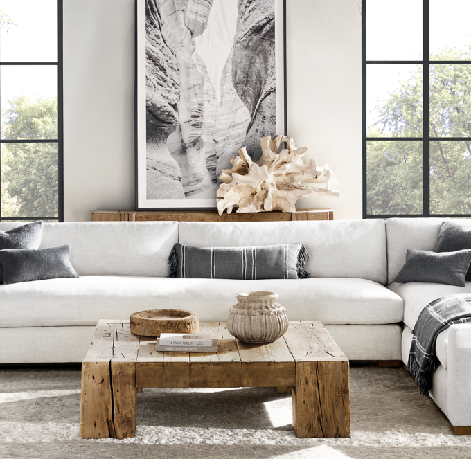 Reclaimed English Beam Coffee Table RH