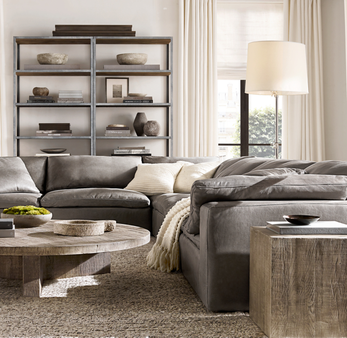 Cloud Modular Leather Customizable Sectional