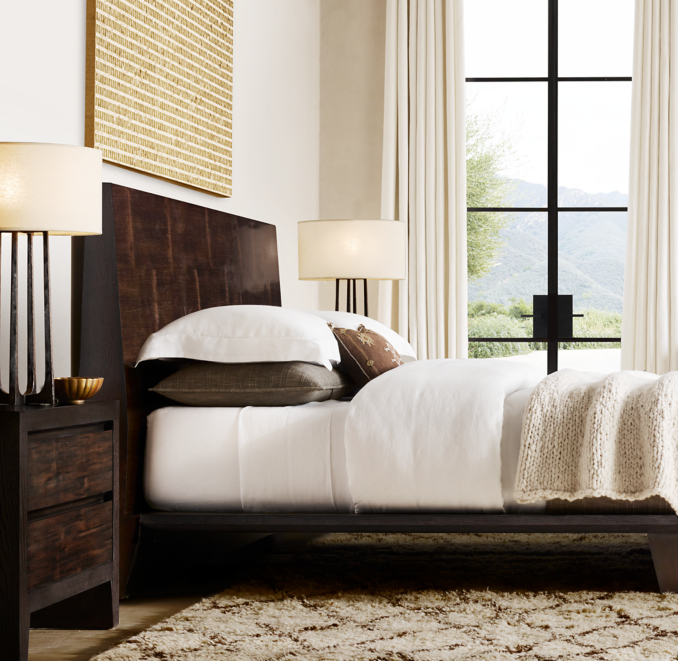 Wyeth Split Bamboo Closed Nightstand