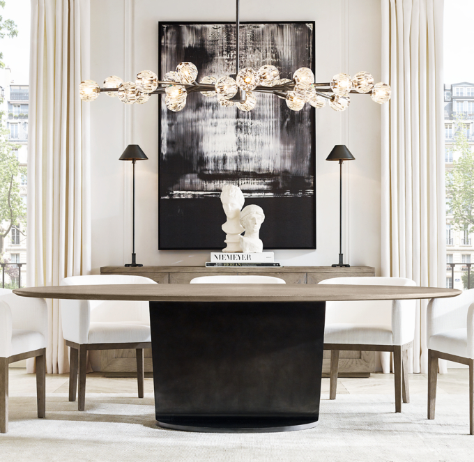 Restoration hardware i beam dining table store