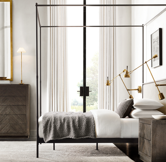 Custom Belgian Textured Linen Rod-Pocket Drapery