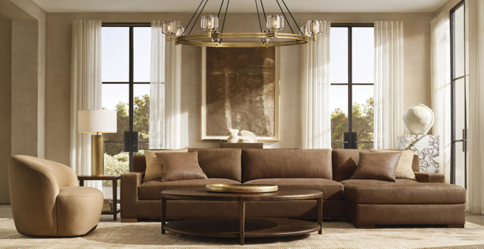 Gael Walnut Round Coffee Table