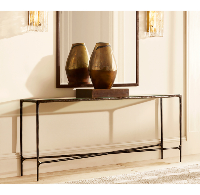 Thaddeus Glass Console Table