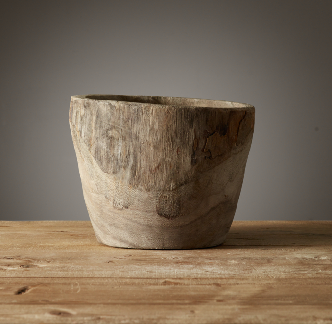 Hand-Carved Kiri Wood Bowl - Medium