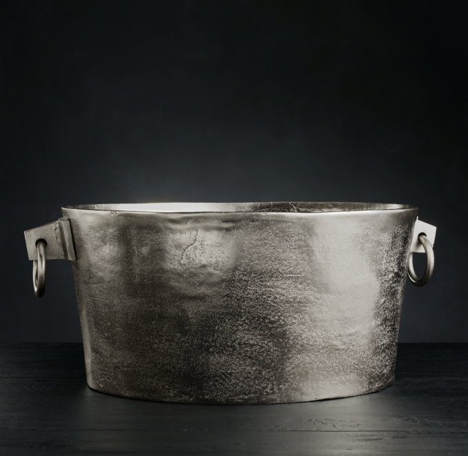 Grand Brasserie Cast Aluminum Large Oval Beverage Bucket