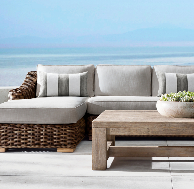 Provence Left Arm Sofa Chaise Sectional RH Baby Child
