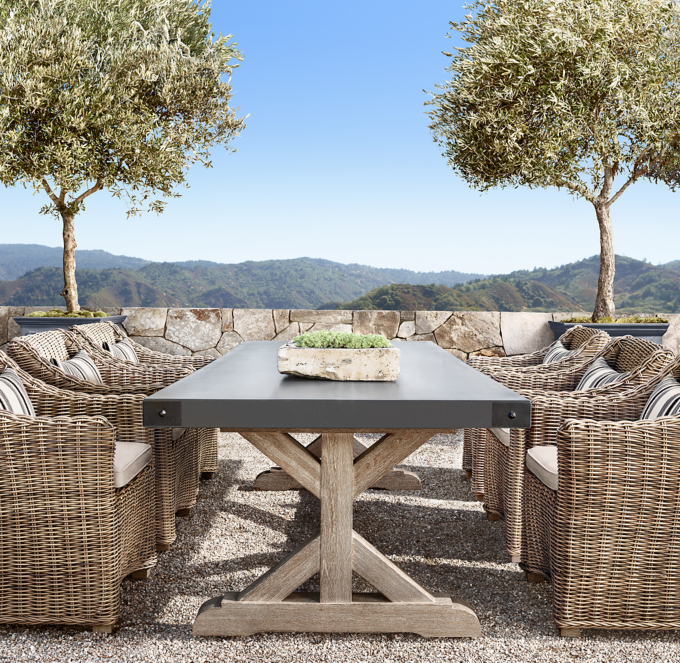 Restoration hardware wicker dining chairs store