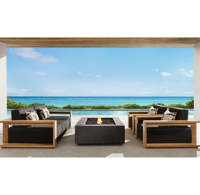 Salento Rectangular Fire Table