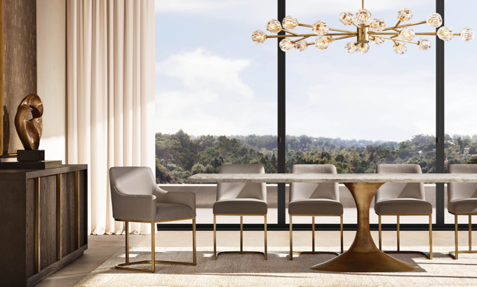 Aero dining table restoration hardware store