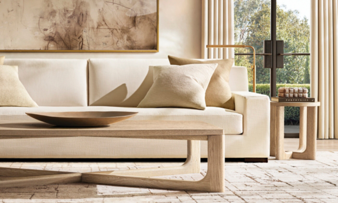 Restoration hardware coffee table for sale store