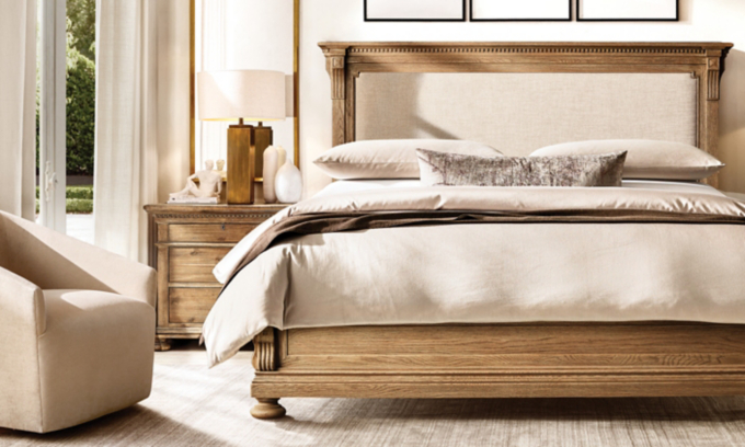 St. James Fabric Panel Bed