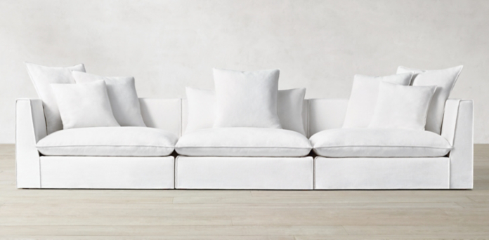 Low Back Sectional Sofa | Baci Living Room