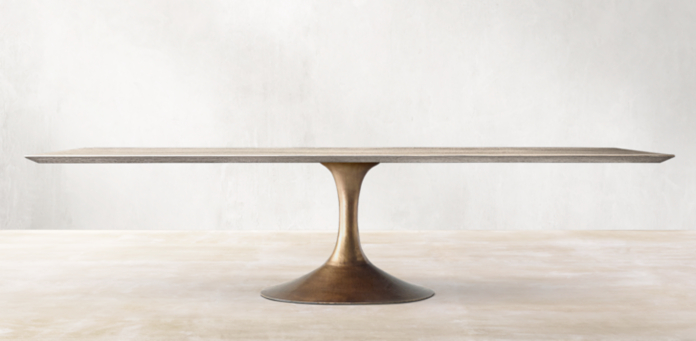 Rectangle Pedestal Dining Table