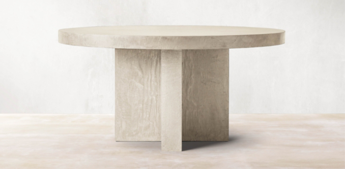 Stone Round & Oval Dining Table Collections | RH