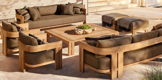 Restoration hardware outdoor seating store
