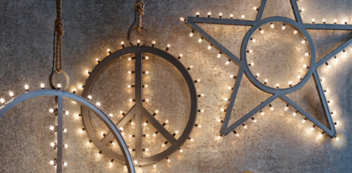 Large Lighted Outdoor Peace Sign - Outdoor Lighting Ideas