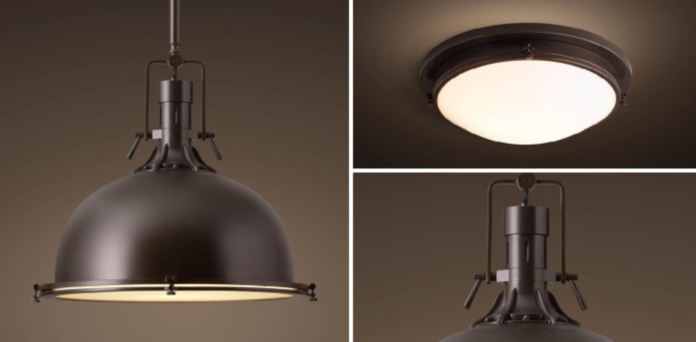 Restoration Hardware Ceiling Light Fixture | Shelly Lighting