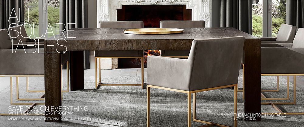 Restoration Hardware Dining Room Tables