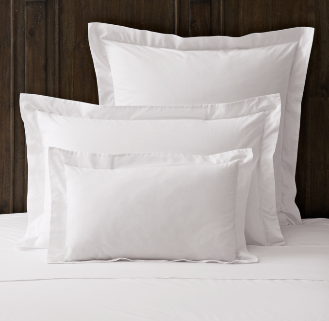 Italian Vintage-Washed 464 Percale Flange Sham