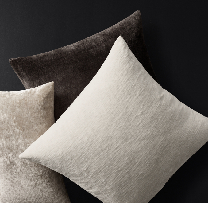 Italian Lustrous Velvet Pillow Cover - Square