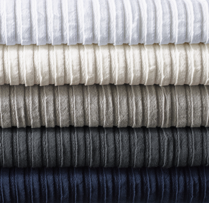 Garment-Dyed Pleat Coverlet Swatch