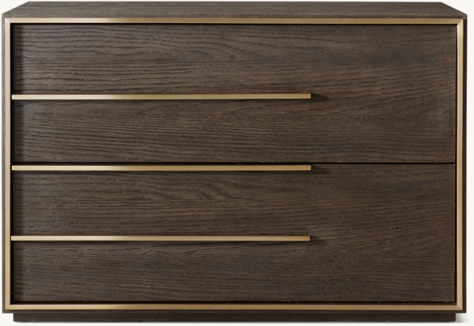 Calvin Left Closed Nightstand | RH