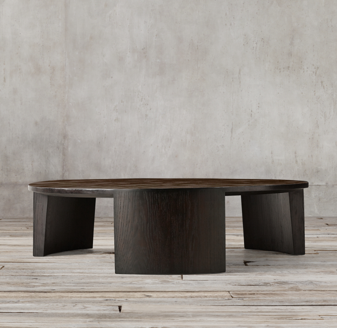 Wyeth Split Bamboo Round Coffee Table