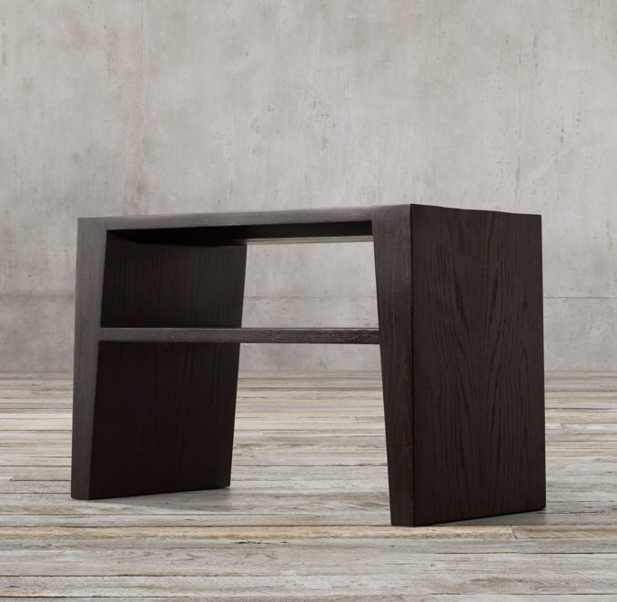 Wyeth Split Bamboo Rectangular Side Table